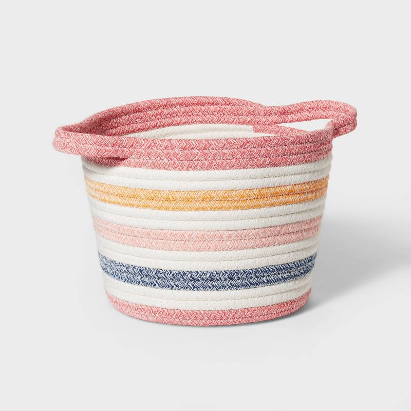 Striped Coiled Rope Kids' Storage Bin - Walmart.com