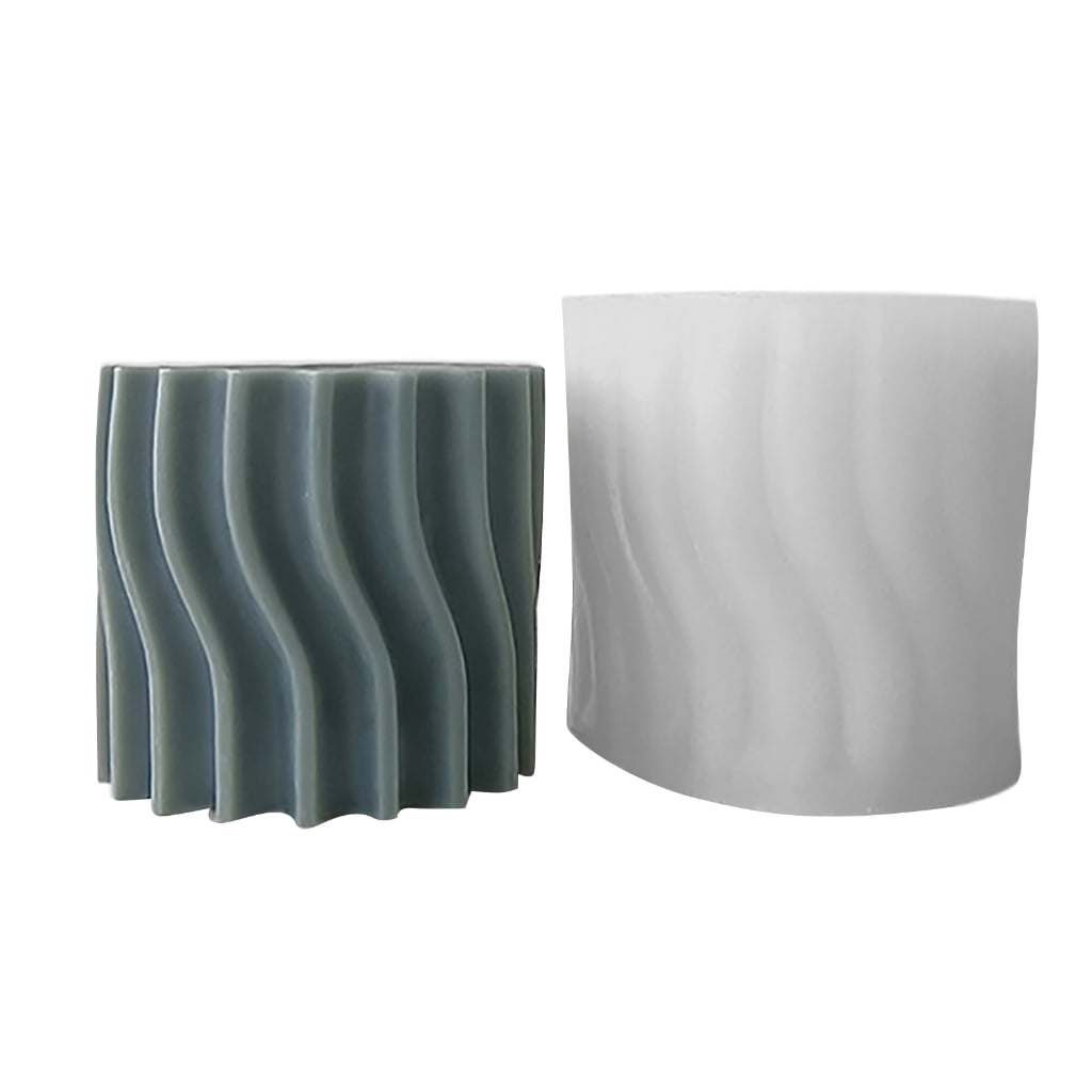 Striped Column Geometric Silicone for Making Scented Molds Decors ...
