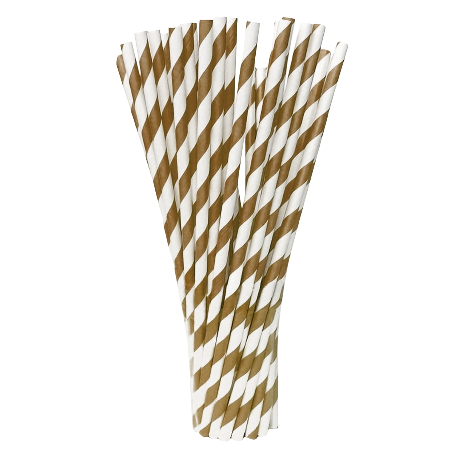 Striped Drinking Straws Biodegradable Party Straws Disposable Colorful ...
