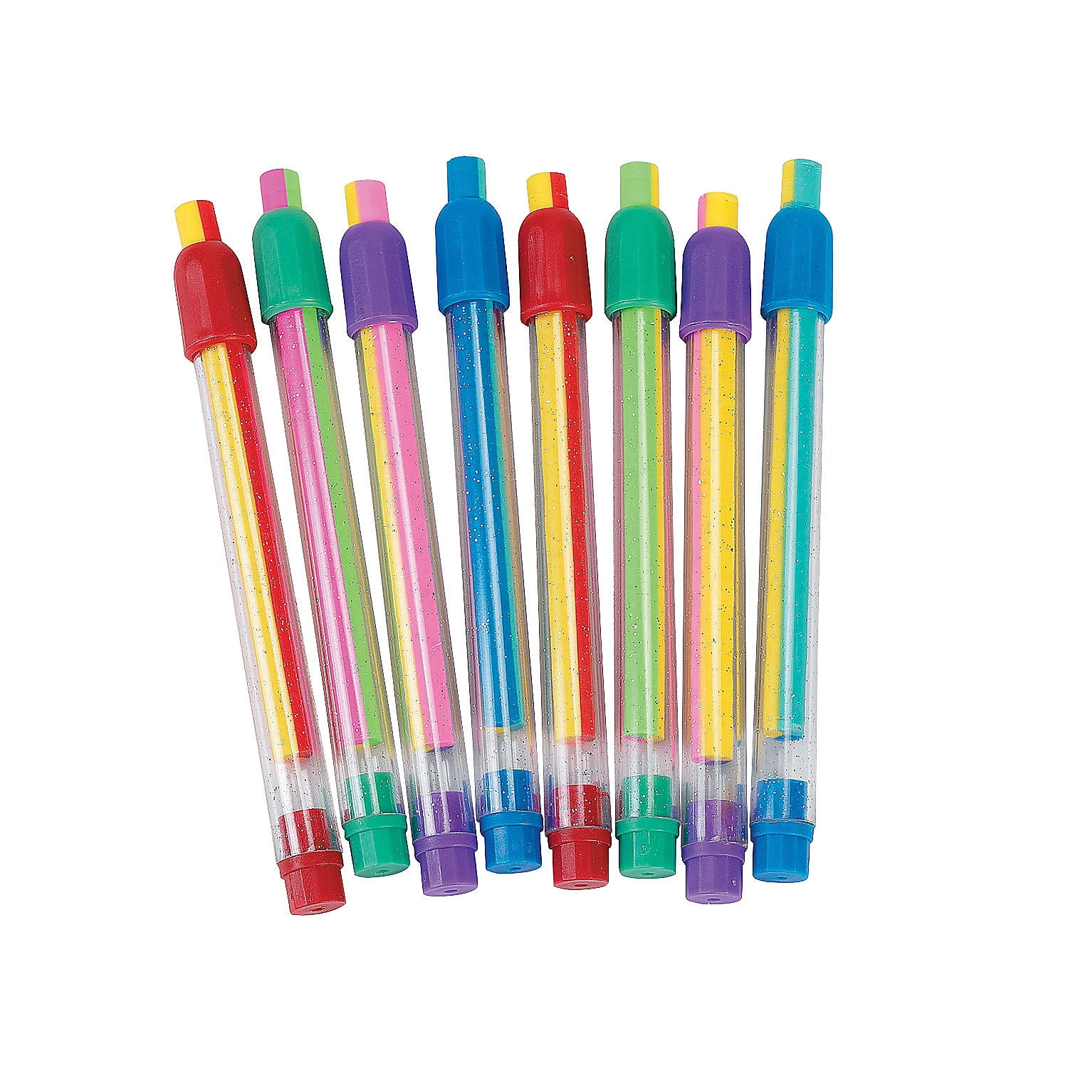 Striped Eraser Sticks - Stationery - 12 Pieces - Walmart.com