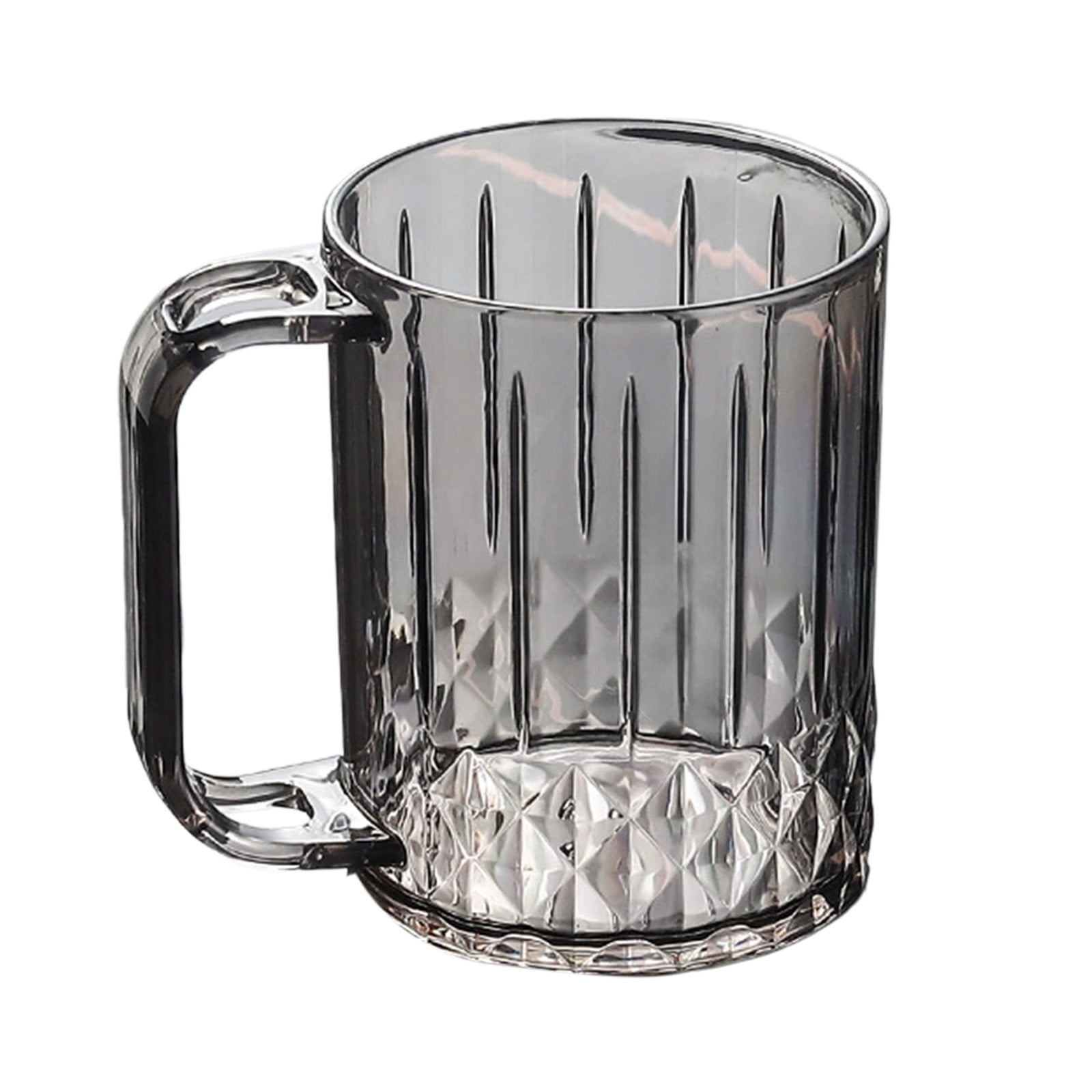 Striped And Extravagant Mouthwash Cup With Holes - Transparent Plastic ...