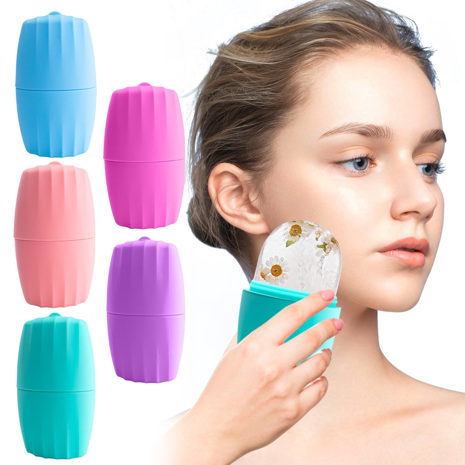 Striped Facial Ice Pack for Cooling & Massage - Reduces Puffiness ...