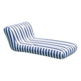 Striped Inflatable Lounge Chair, Pool Float Recliner, Blue Stripe Air ...
