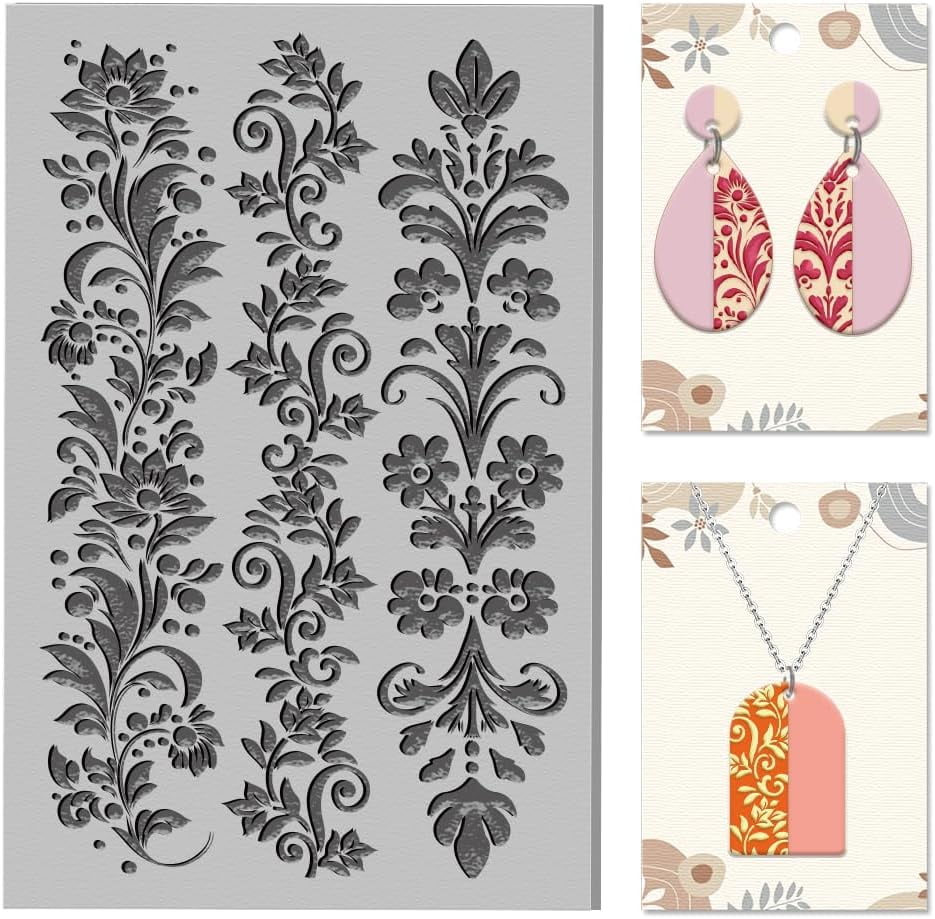 Striped Lace Clay Texture Mat Clay Modeling Pattern Pad Artistic ...