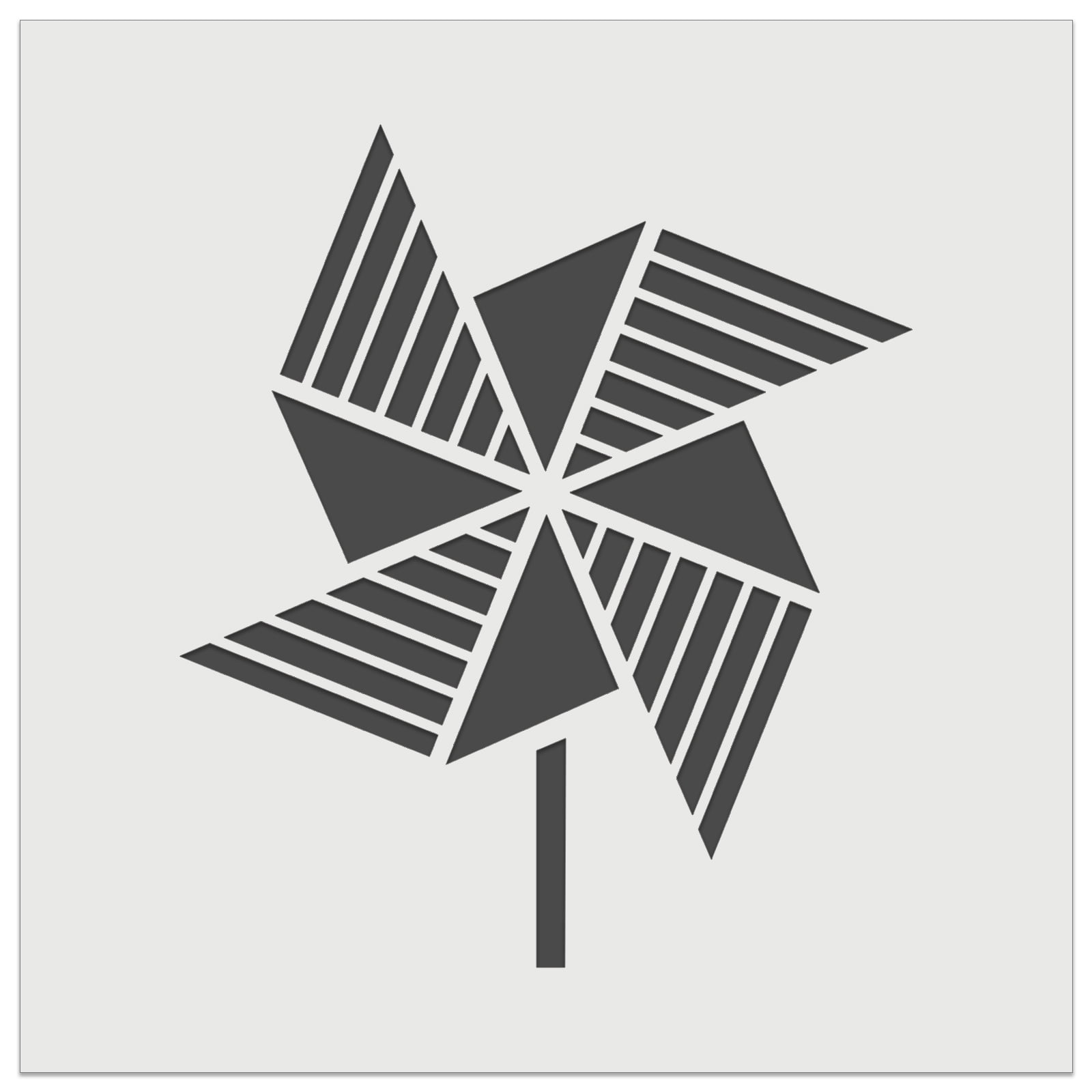 Striped Pinwheel DIY Cookie Wall Craft Stencil - 9.0 Inch - Walmart.com