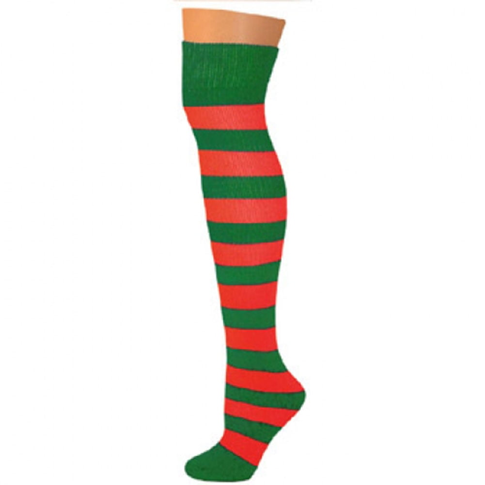 Striped Socks - Kelly/Red - Walmart.com