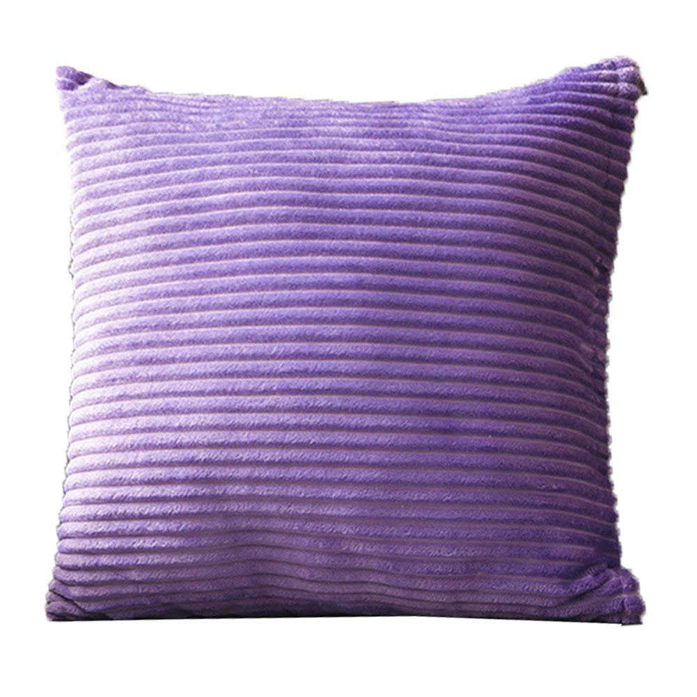 Striped Solid-Color Cushion Cover SofaPillowcase O6Y9 - Walmart.com