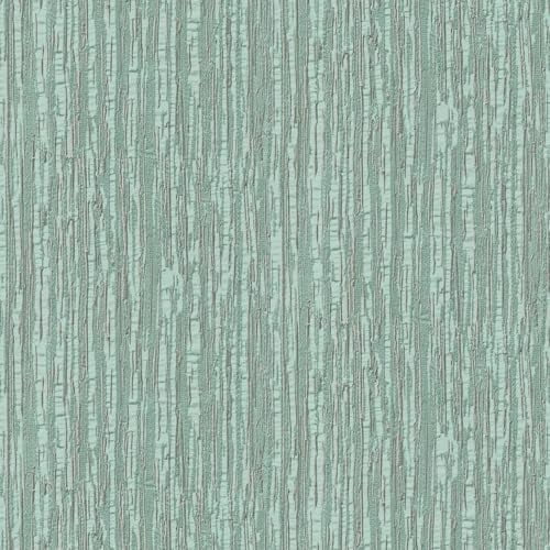 Striped Textured Grasscloth Wallpaper – Light Blue Metallic Design, Durable Vinyl Accent Wall ...