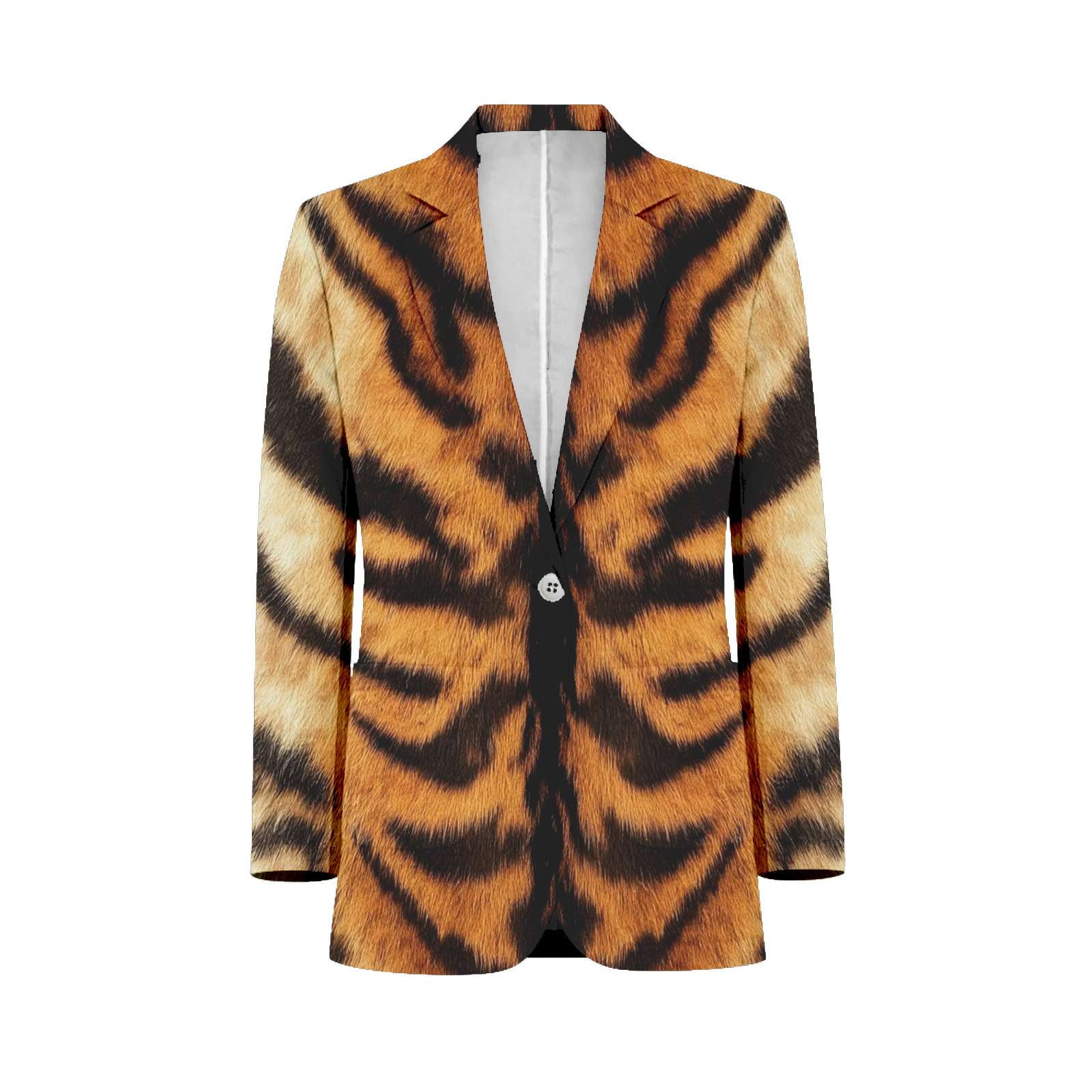 Striped Tiger Mens Suits Shawl Collar Slim Fit Suit Mens Groom Jacket ...