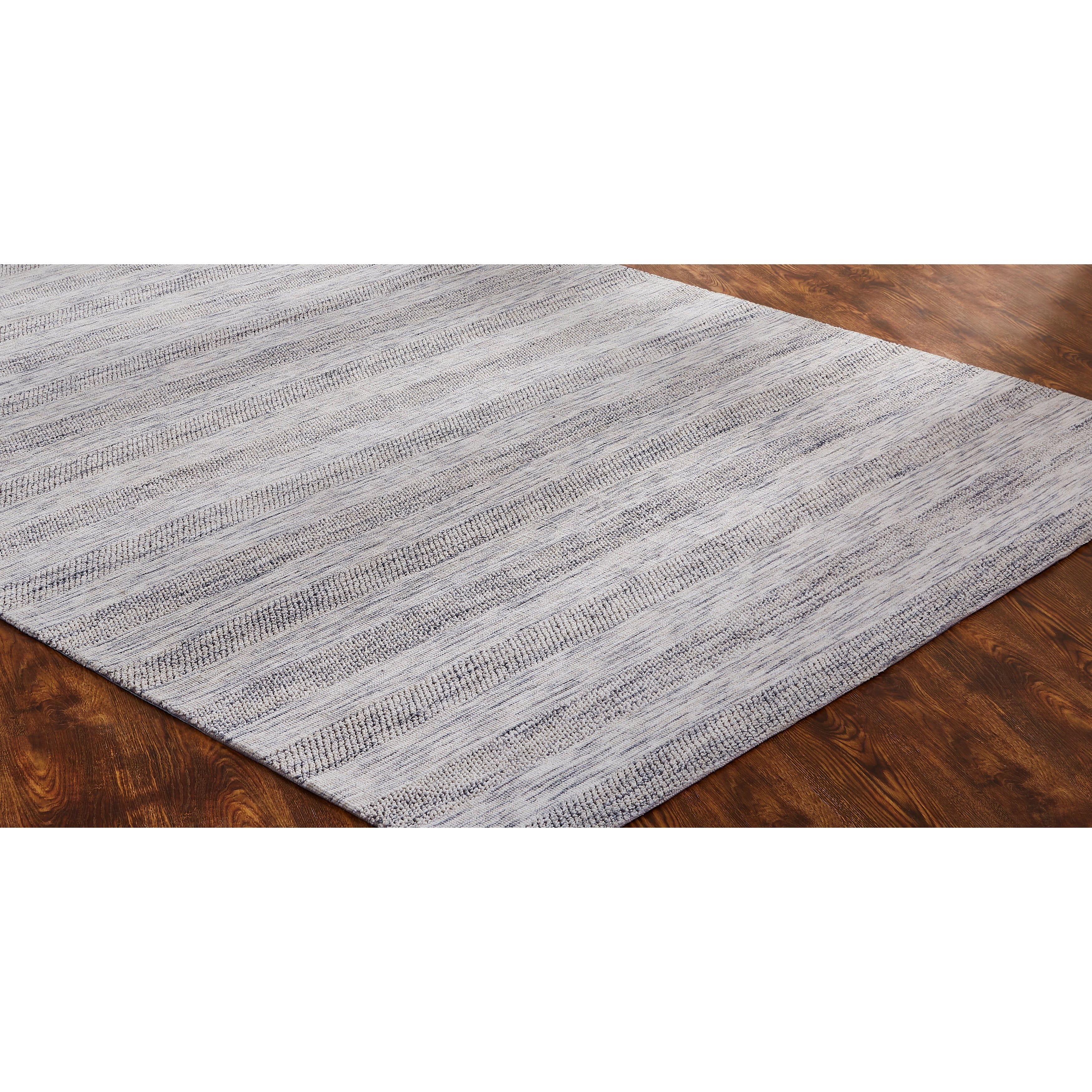 Striped Tonal Area Rug Grey Tones 5'6" X 8'6" 6' x 9' Living Room ...