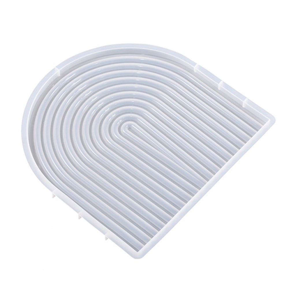 Striped Tray Silicone Mould Jewelry Display Plate Mould Coaster ...