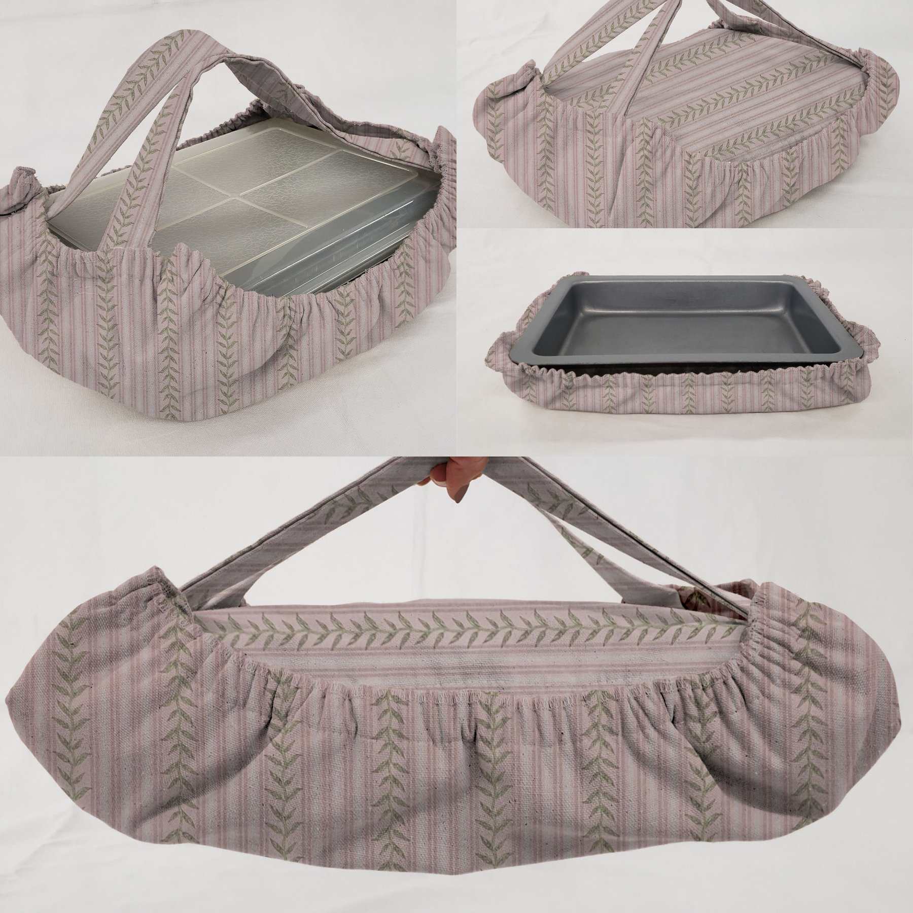 Striped Vines Casserole Baking Pan or Pie Plate Cozy and Carrier by ...