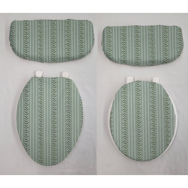 Striped Vines Toilet Seat Lid and Tank Cover Set by Penny's Needful ...