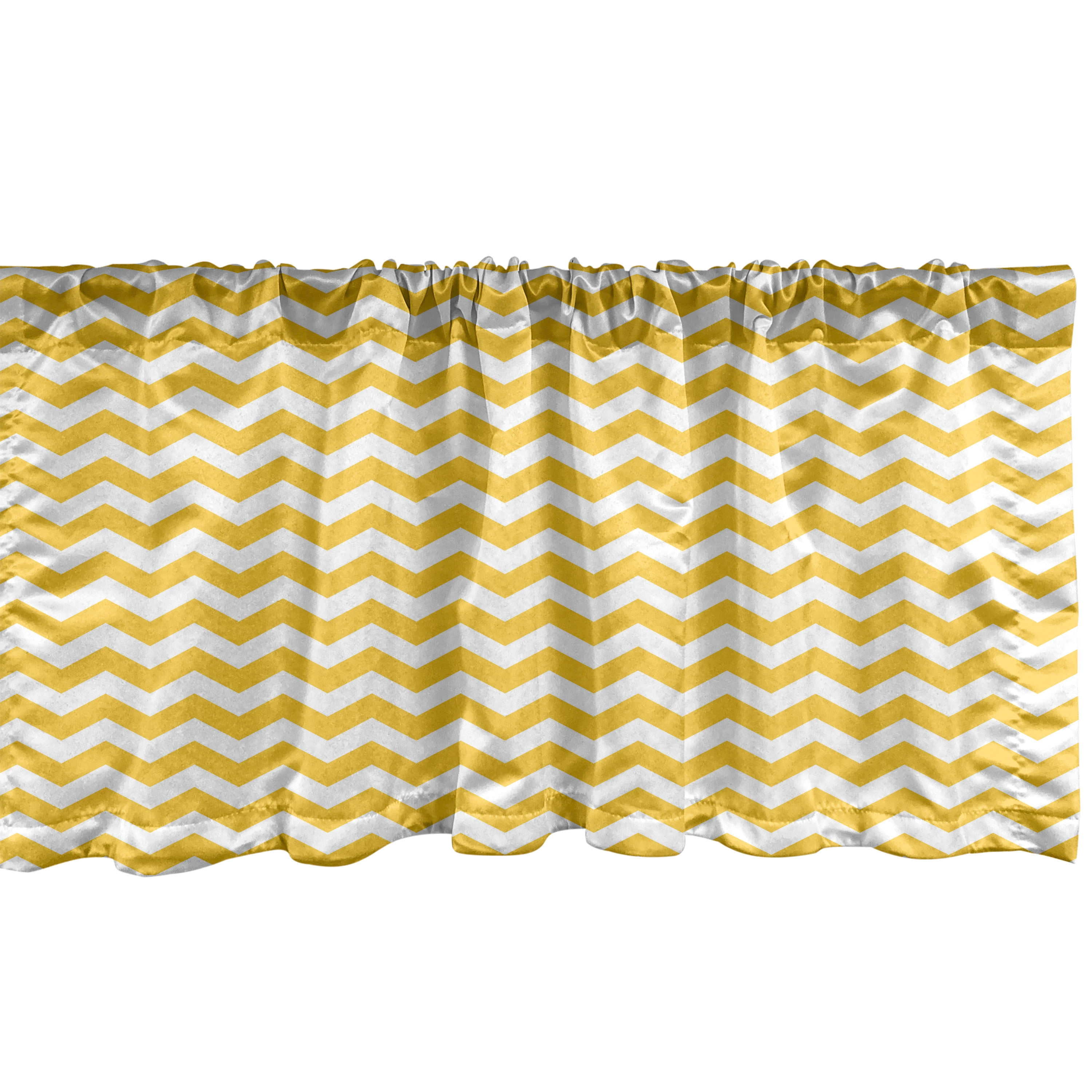 Ambesonne Striped Valance Pack of 2, Wavy Horizontal Art, 42"X18 ...