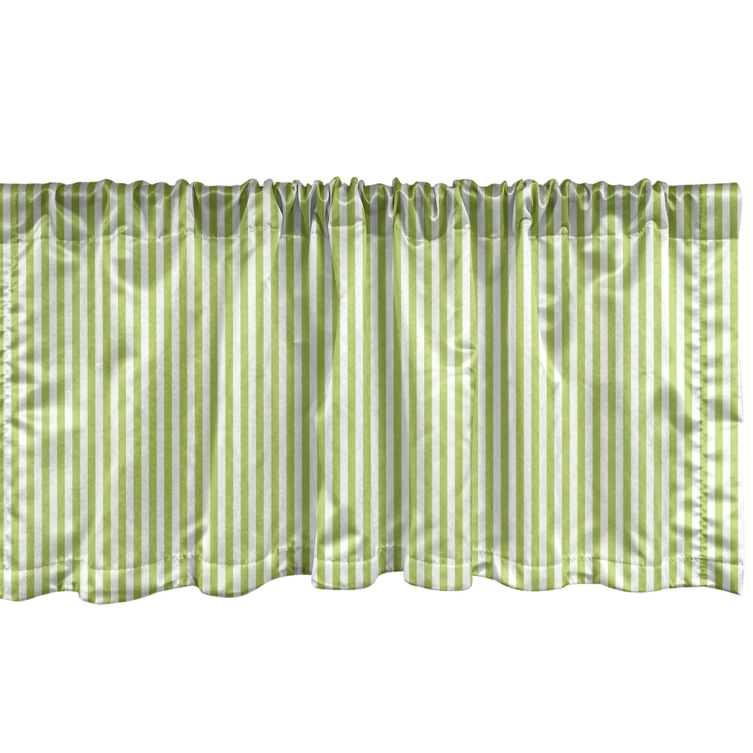 Ambesonne Striped Valance Pack of 2, Vertical Lines Retro Summer, 54 ...