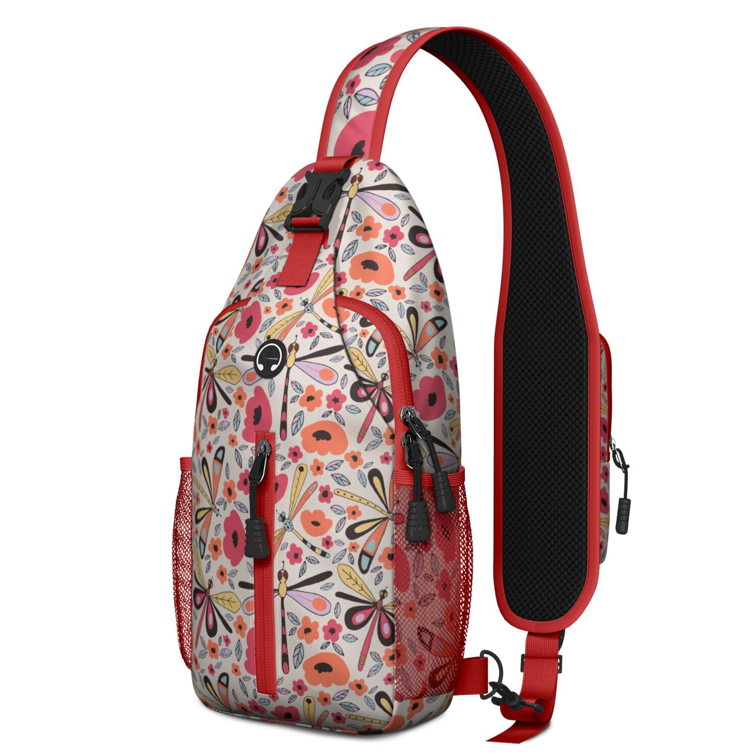 Striped and Checkered Fusion Sling Backpack – Retro Plaid & Geometric ...