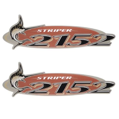 Striper Boat Raised Decals U22972-02 | 2152 Bay Stickers (Pair ...