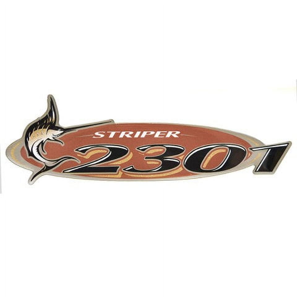 Striper Boat Raised Logo Decal 8626-8066 | 2301 Vinyl 8 5/8 Inch ...