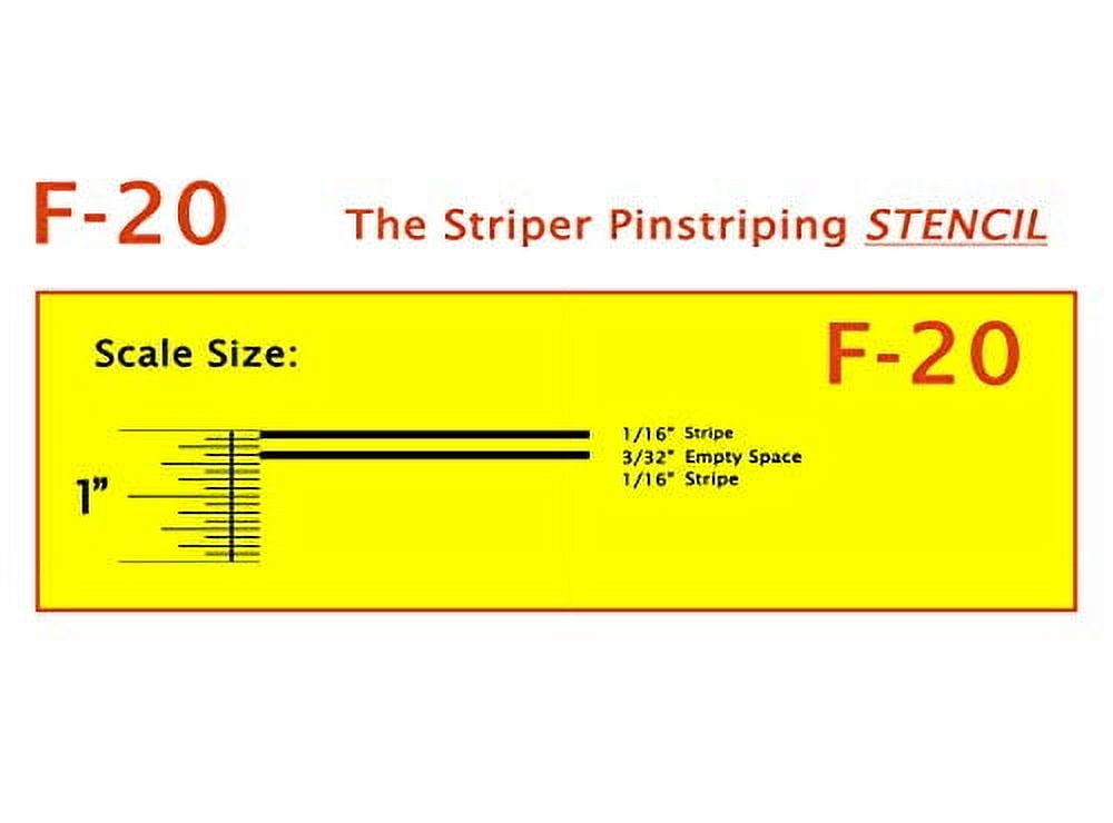 The Striper Paint Pinstriping Stencil Tape - Pinstripe Your Car/Truck ...