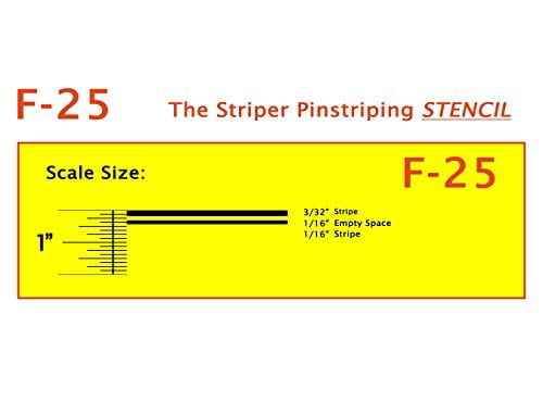 The Striper Paint Pinstriping Stencil Tape - Pinstripe Your Car/Truck ...