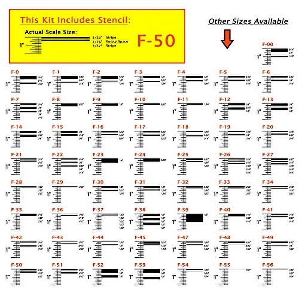 The Striper Paint Pinstriping Stencil Tape - Pinstripe Your Car/Truck ...