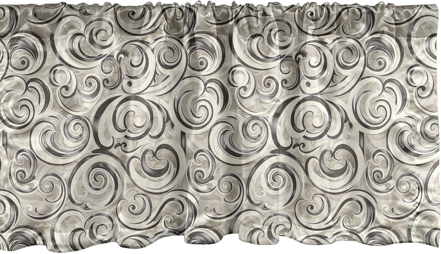 Stripes Abstract Window Valance (2 Piece) Rod Pocket Modern for Kitchen ...