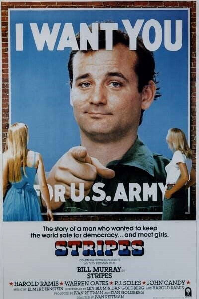 Bill Murray Stripes Poster