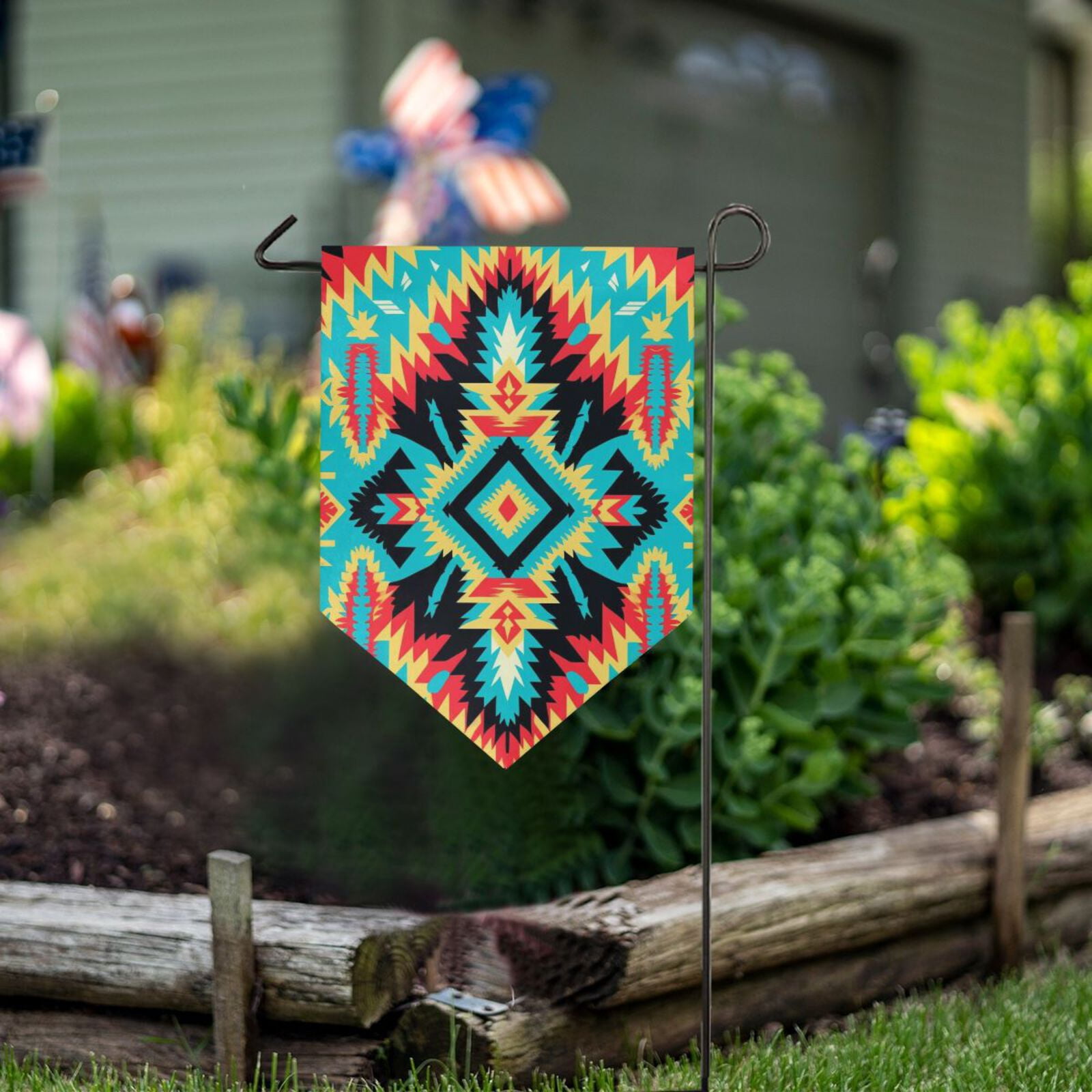 Stripes Garden Flag 18" x 12.5" Double Sided Yard Lawn Outdoor Decor ...