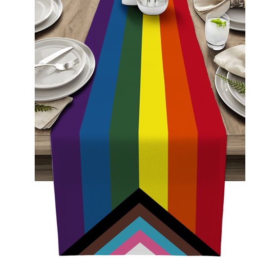 Stripes Plaid Table Runner Home Wedding Banquet Festival Party Hotel ...