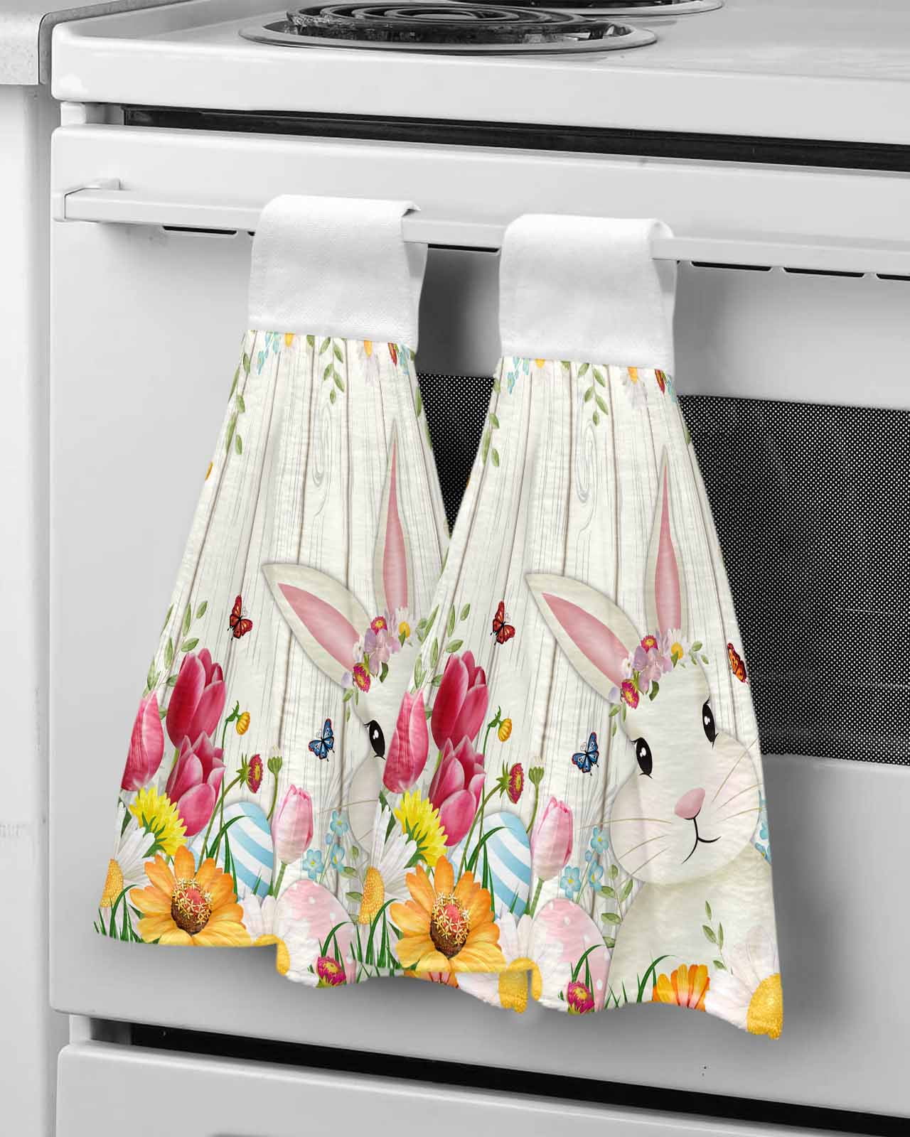 Stripes Summer Aqua Kitchen Hand Towel Strong absorbent Towel Washing ...