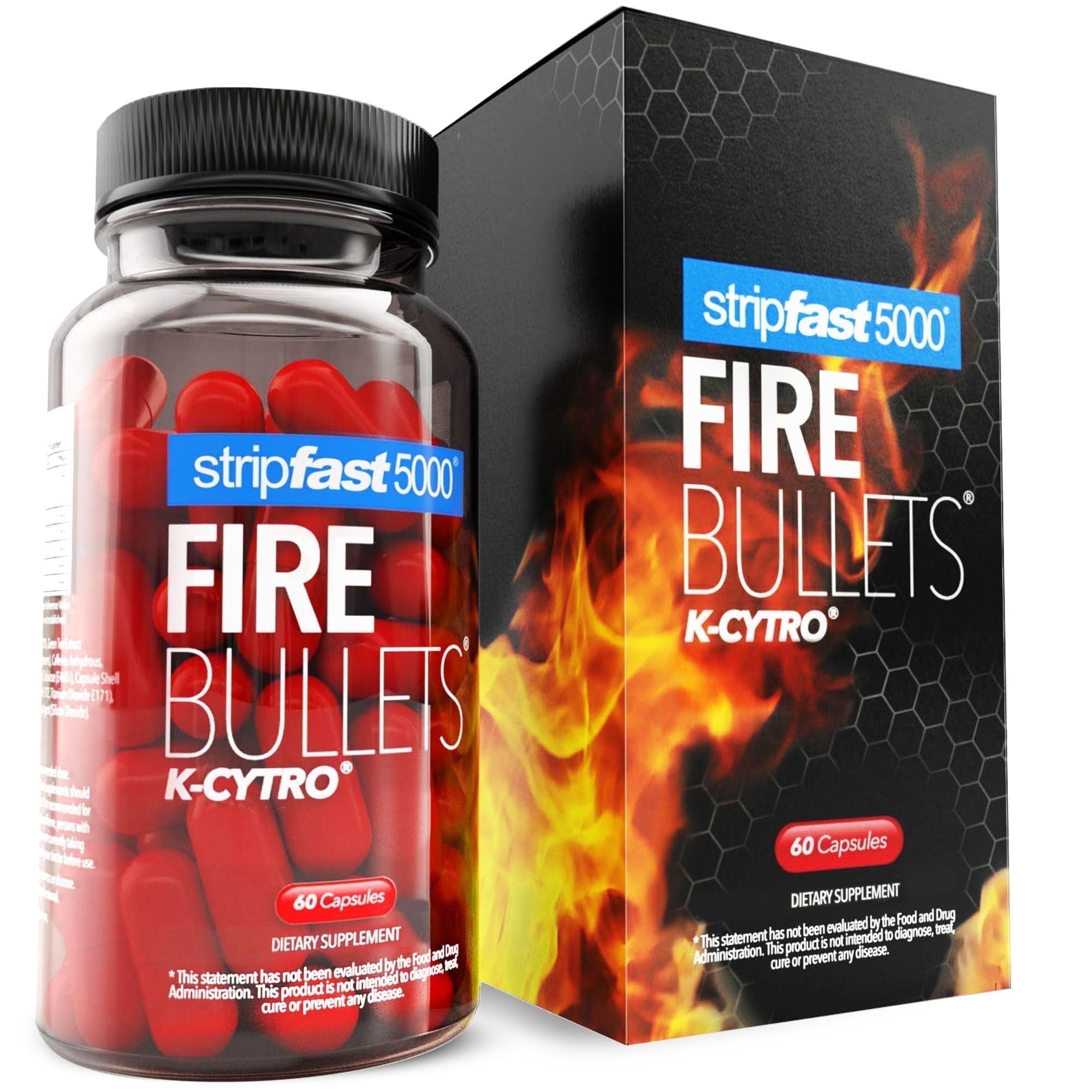 Stripfast5000 Fire Bullets with K-CYTRO Fat Burner & Weight Loss Pills ...