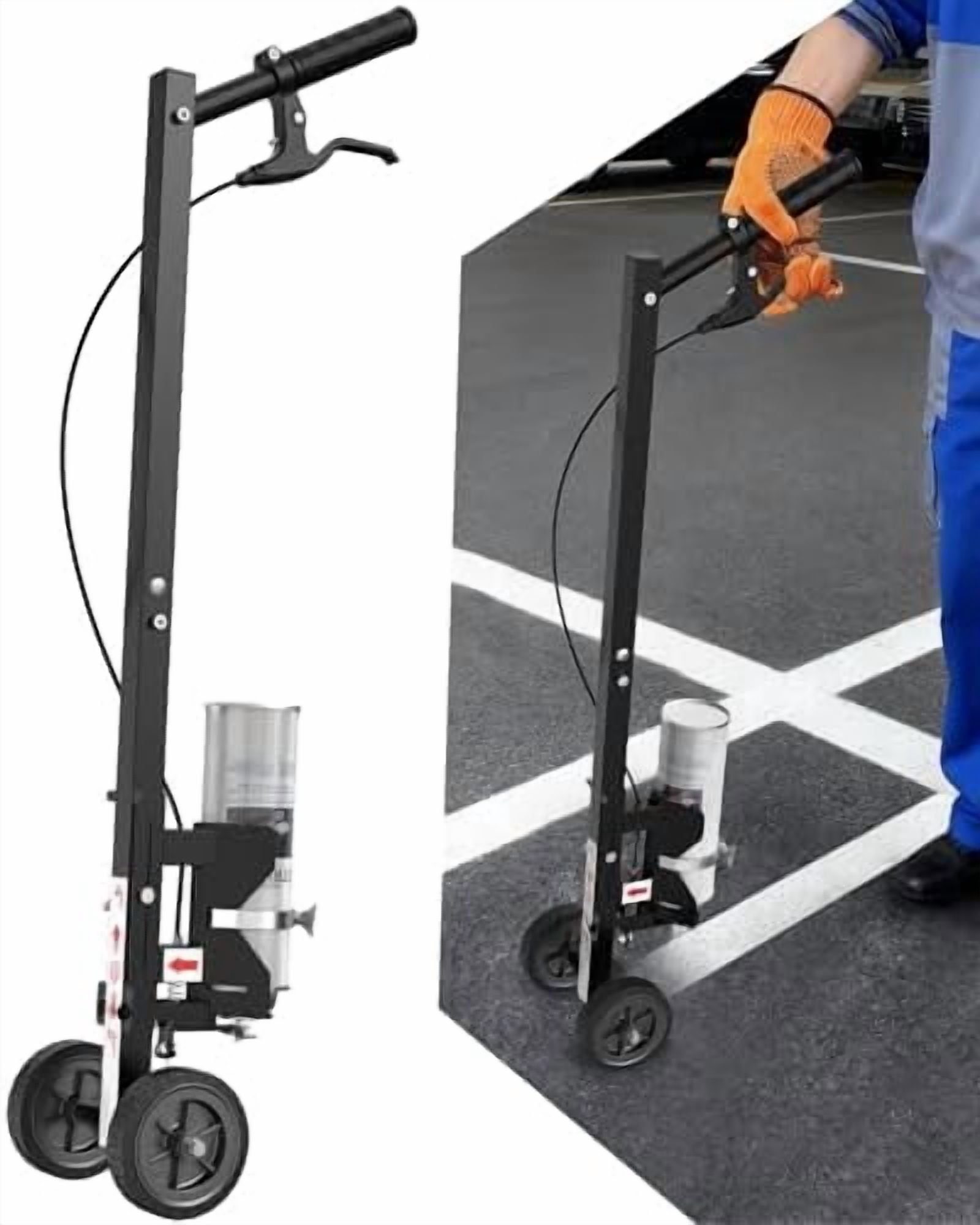 Striping Line Paint Wand, Two-Wheel Striping Paint Sprayer Machine ...