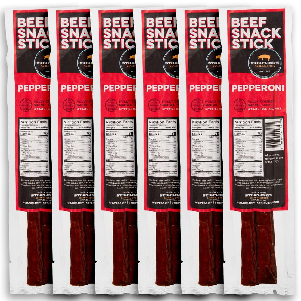 Stripling's Pepperoni Snack Sticks SAF21 - Family Owned Premium Snack ...