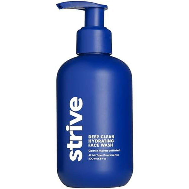 Strive - Deep Hydrating Mens Face Wash - Facial Cleanser, Mens Skin ...