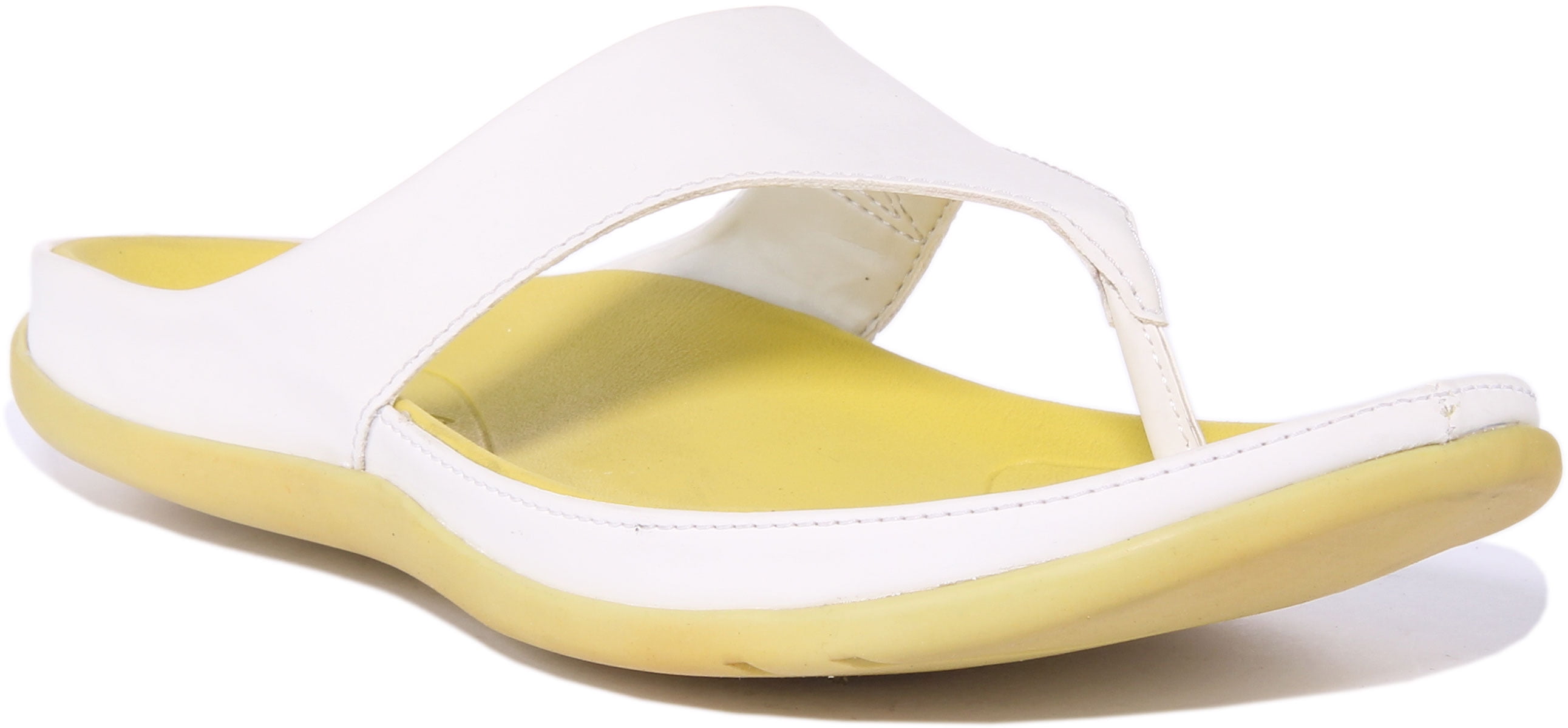 Strive Ilya Women's Leather Orthotic Toe Post Sandal In White Size 9.5 ...