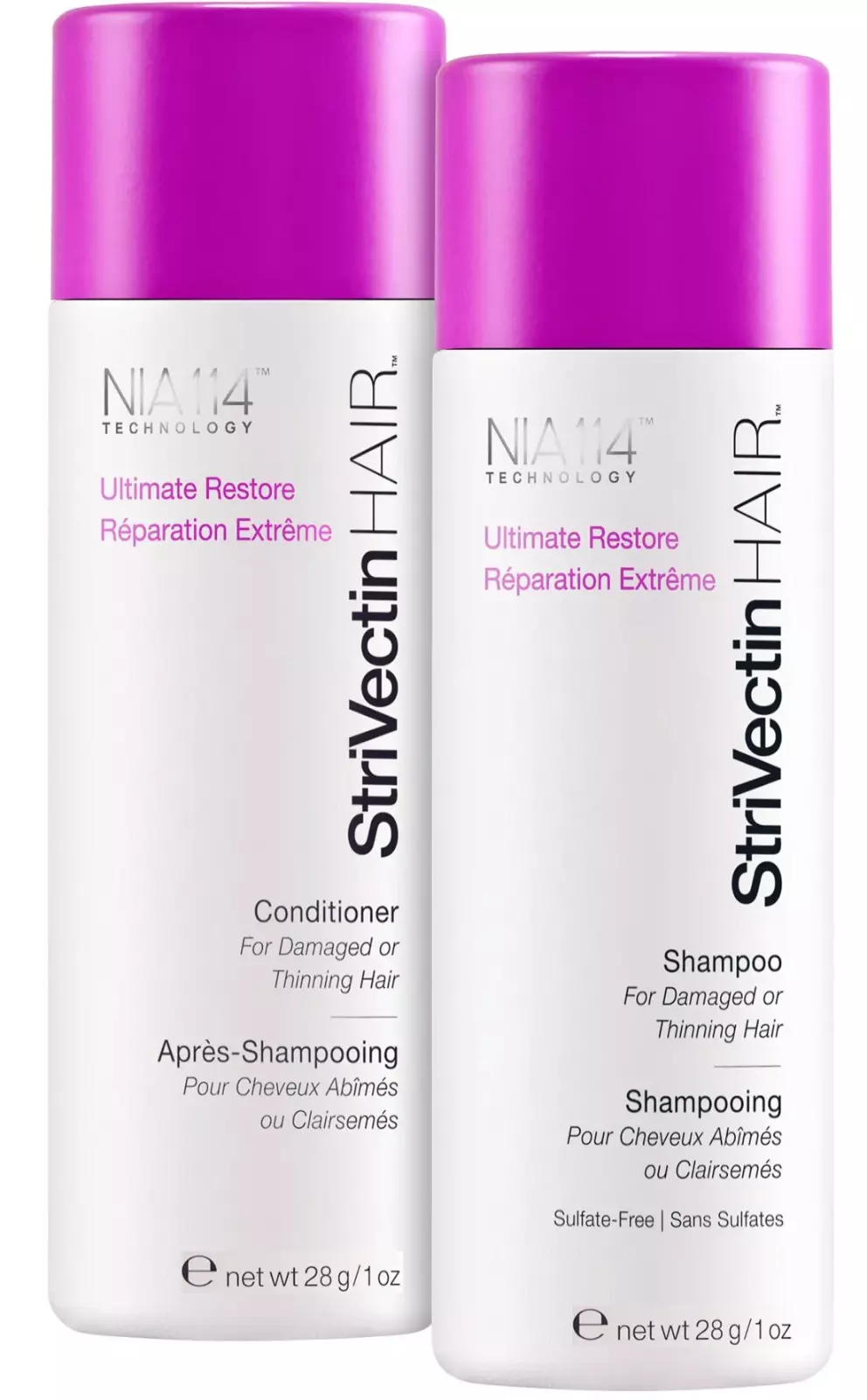 Strivectin Hair Nia114, Ultimate Restore, 1 Oz Shampoo & Conditioner ...