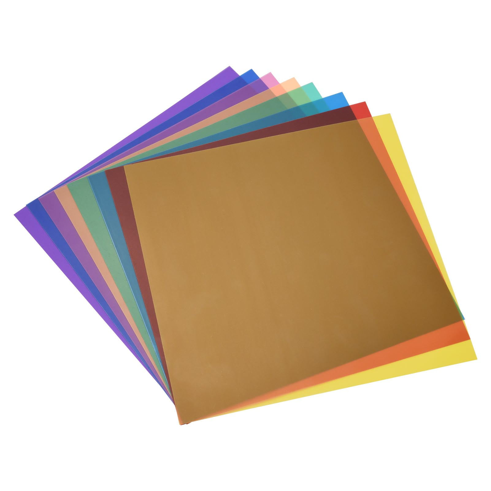 Strobe 8 Colors/set Transparent Gel Lighting Filter 30 X 30cm/ 12 X ...