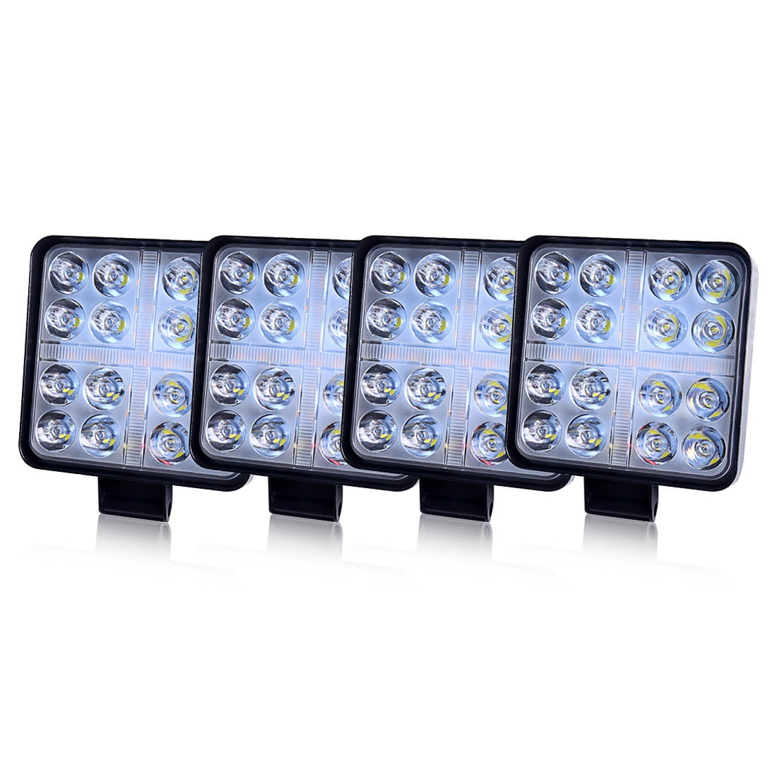 Strobe Light LED Work Light Car Spotlight 48W 12v Led Light Bar Off ...