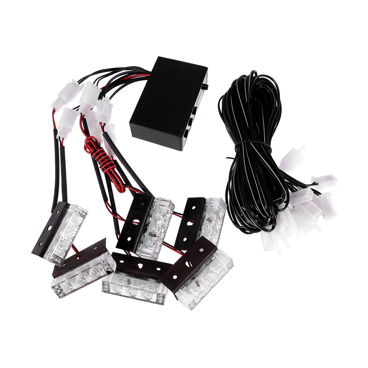 NIAIZEK Traffic Warnings LED Strobe Flash Warning Car Light Plastic ...