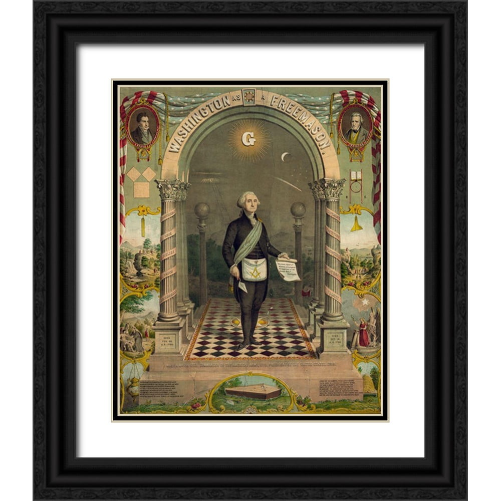 Strobridge and Gerlach 15x18 Black Ornate Wood Framed with Double ...