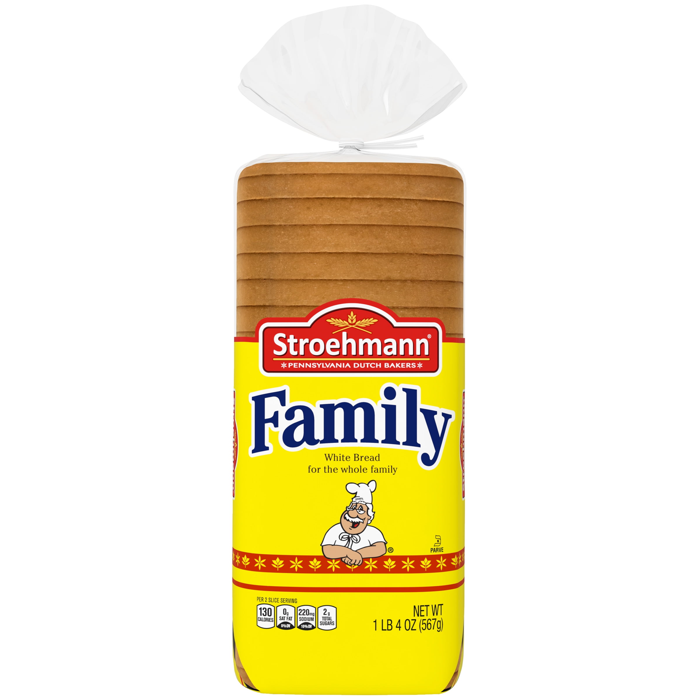Stroehmann Family Size White Bread, 20 oz - Walmart.com
