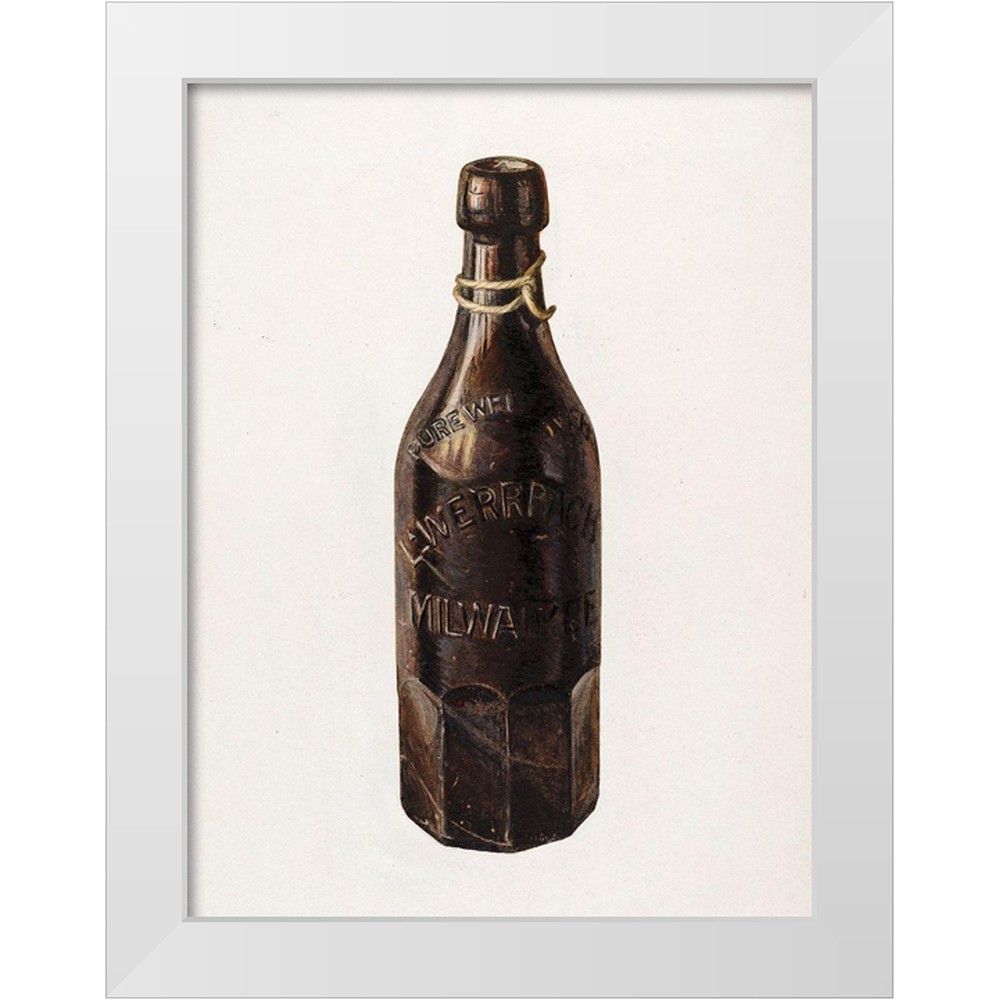Stroh, Herman O. 12x14 White Modern Wood Framed Museum Art Print Titled ...