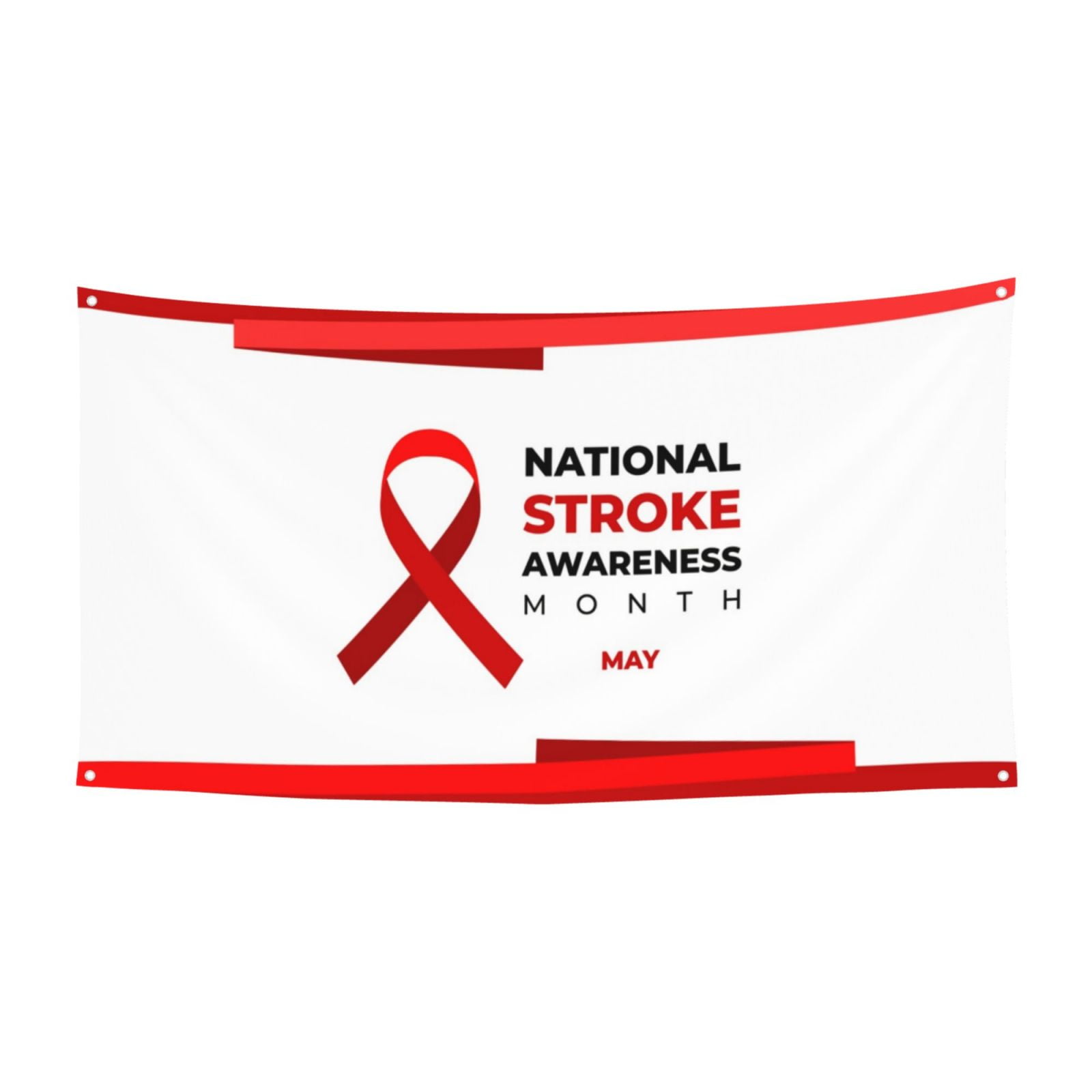 Stroke Awareness Month Banner Backdrop Large Banner Decorations Yard ...