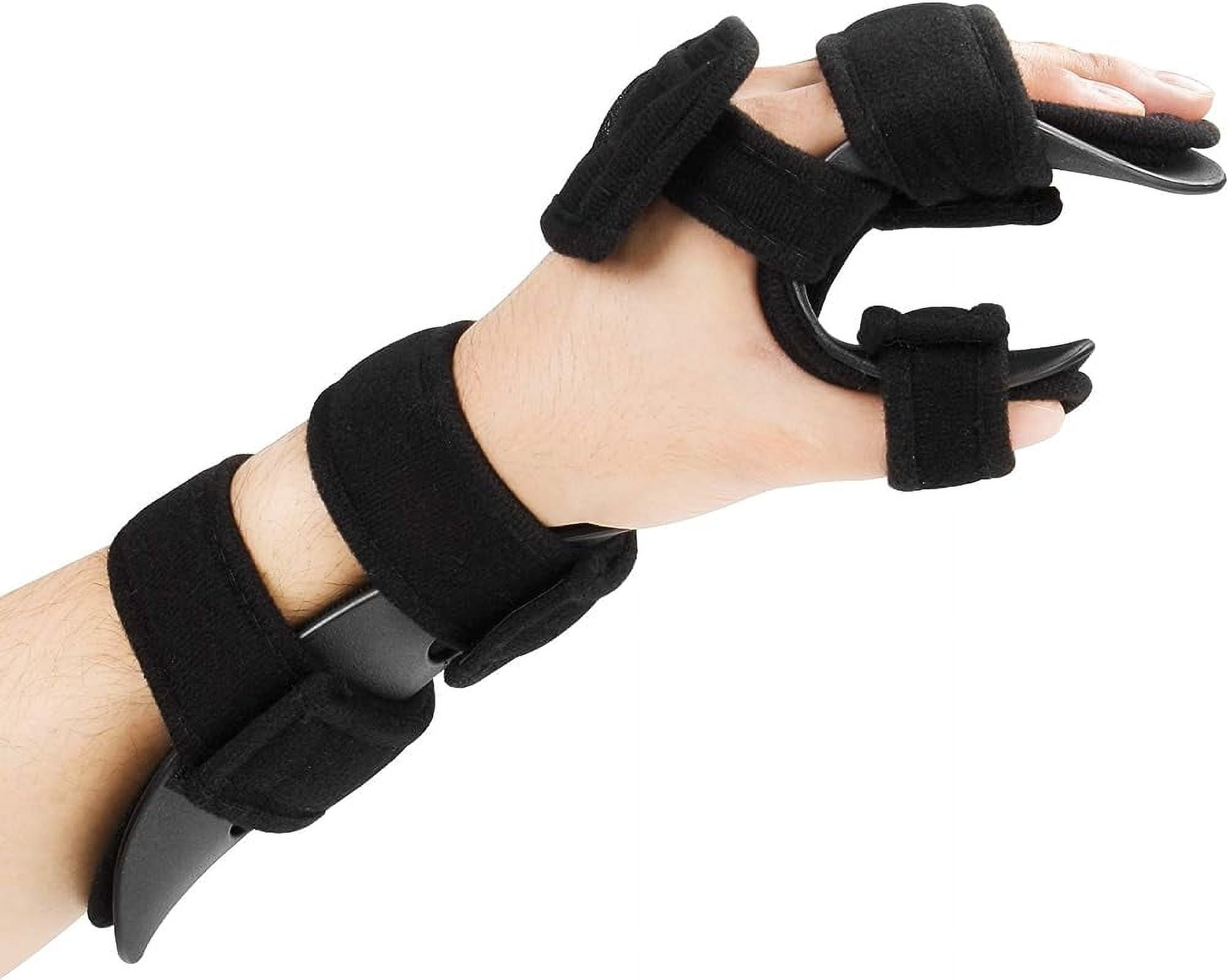 Stroke Hand Brace Soft Resting Hand Splint Support Finger Wrist ...