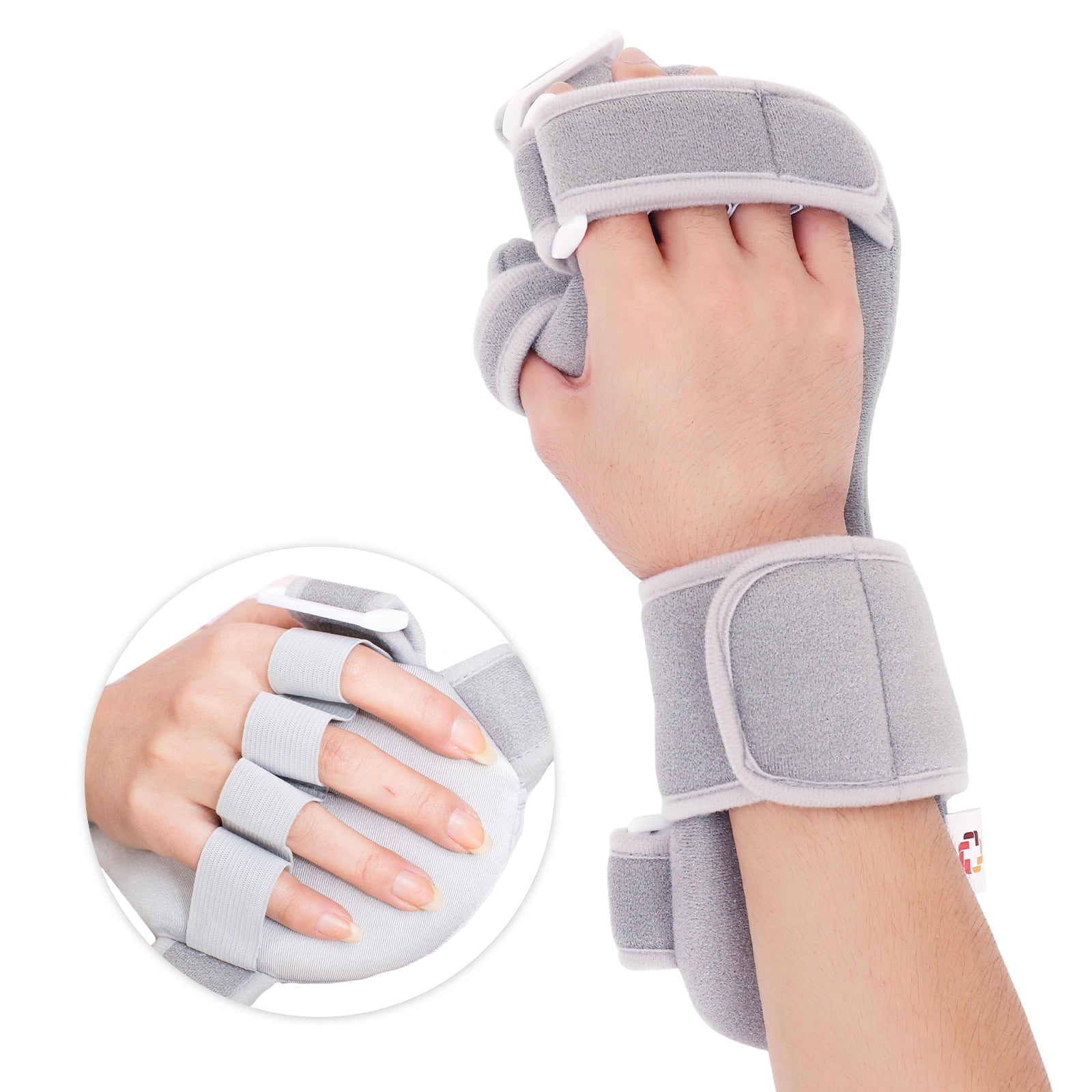 Stroke Hand Brace Splint for Straightening Fingers with 5 Fingers ...