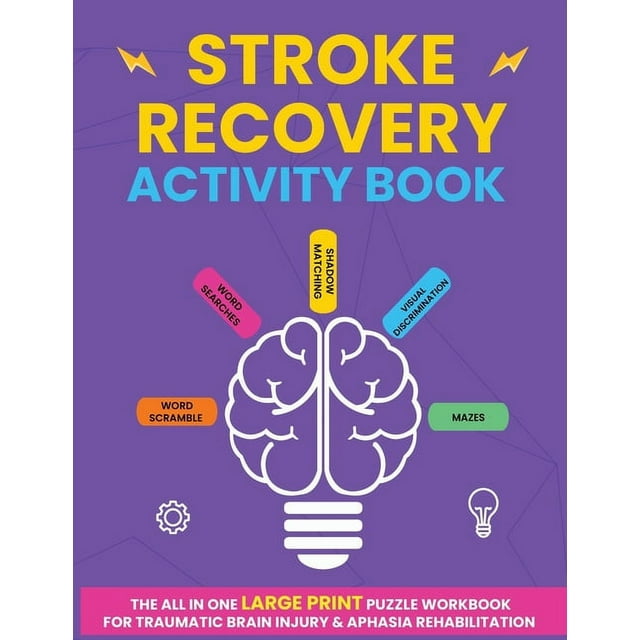 Stroke Recovery Activity Book: The All In One Large Print Puzzle ...