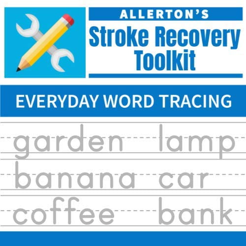 Pre-Owned Stroke Recovery Toolkit: Everyday Word Tracing: Print ...