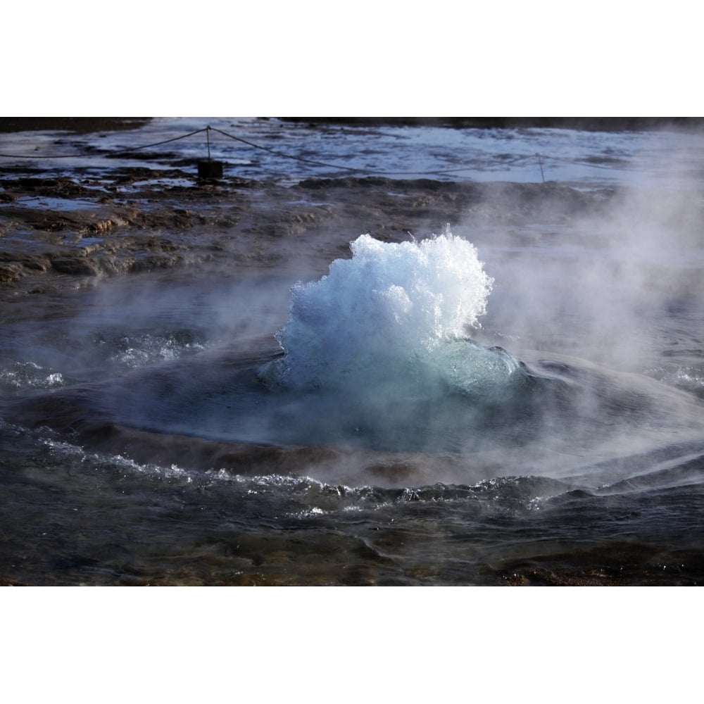 Strokkur Geysir Haukadalur Iceland Poster Print - Walmart.com