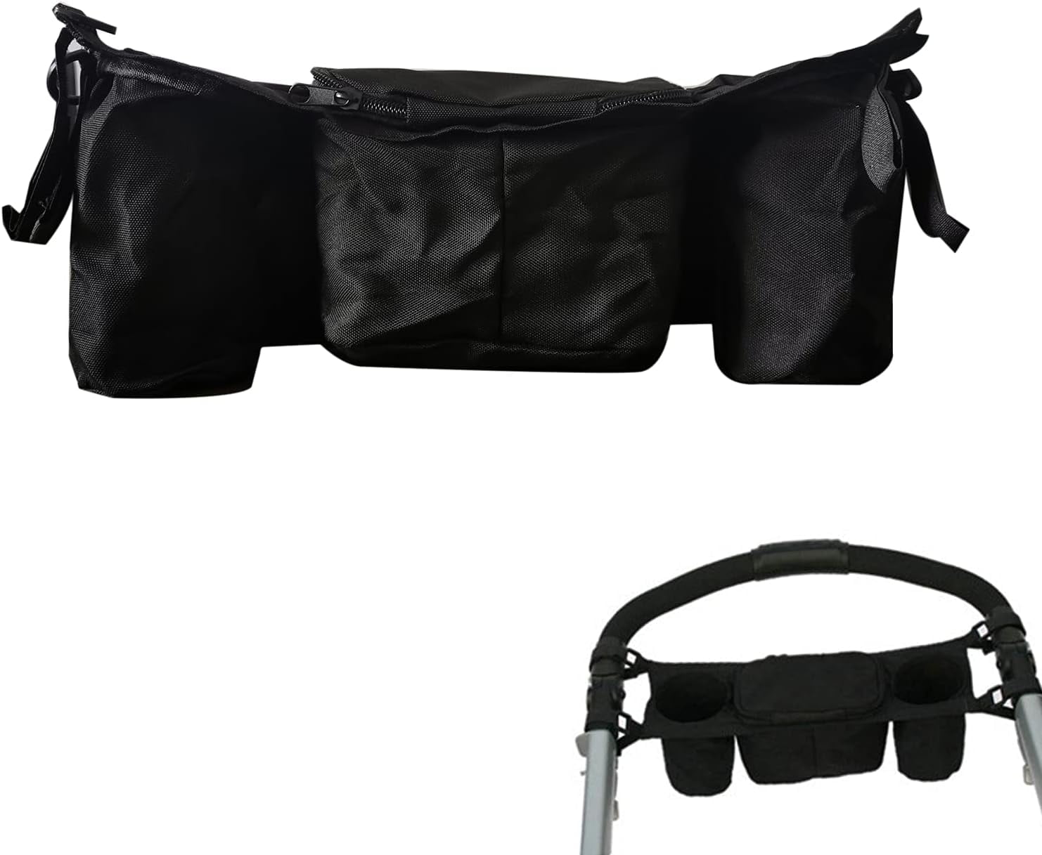 Stroller Caddy, Universal Stroller Organizer, Stroller Console Tray ...