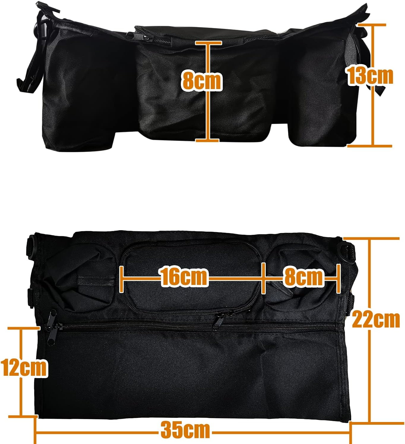 Stroller Caddy, Universal Stroller Organizer, Stroller Console Tray ...